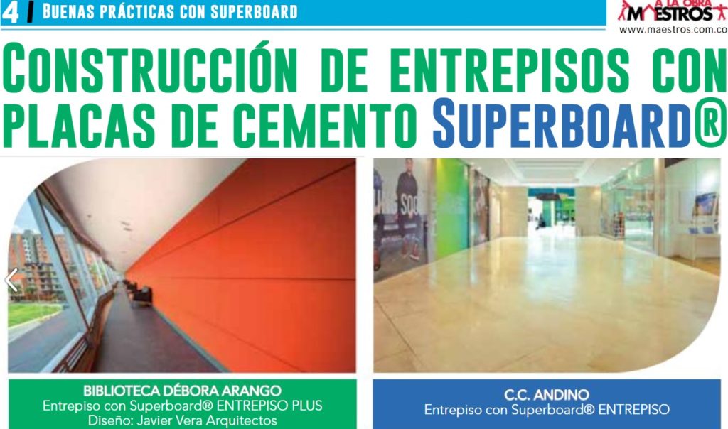 Construcción de entrepisos con placas de cemento Superboard - A la Obra Maestros